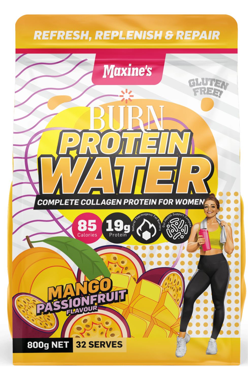 Maxine's Burn Protein Water + Collagen Protein