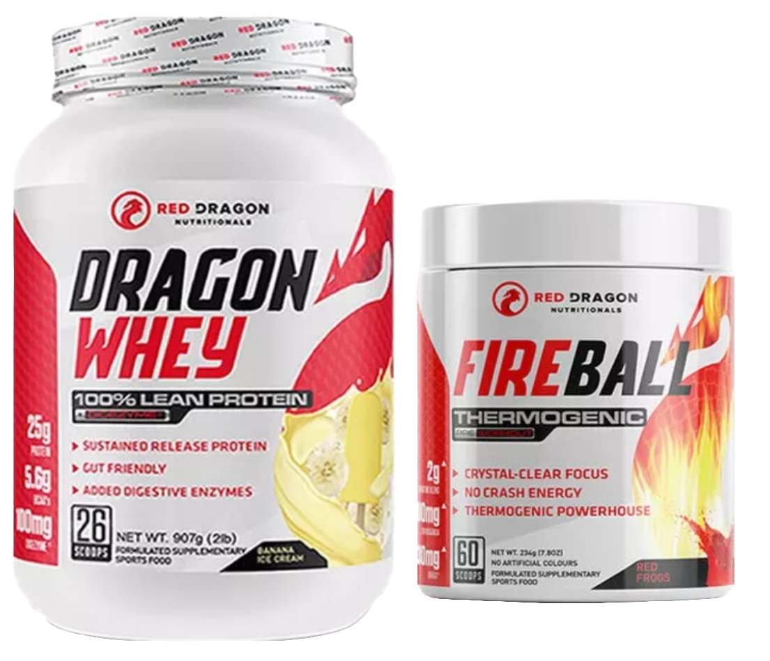 Red Dragon Nutritionals Whey 100% Lean Protein + Fireball Stack